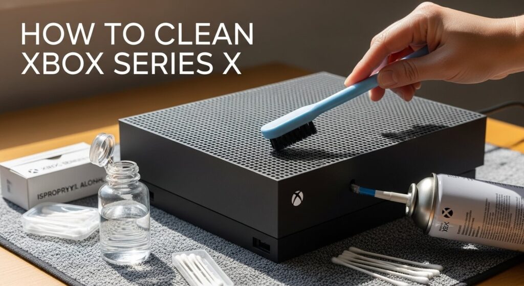 how to clean xbox series x